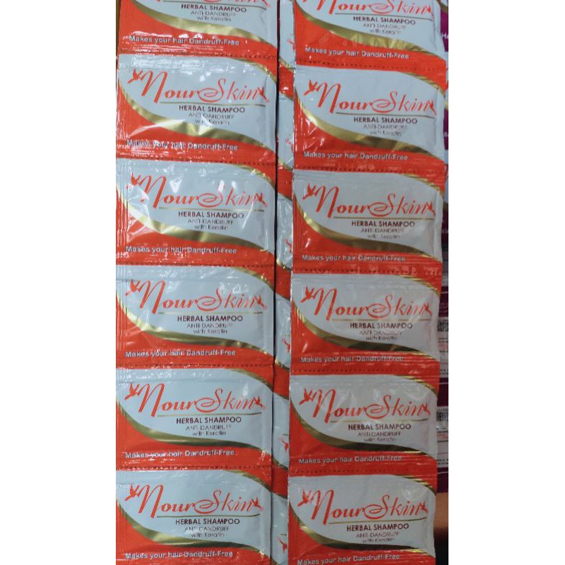 NourSkin Herbal Shampoo Anti-Dandruff with Keratin (Sachet ) | Shopee ...