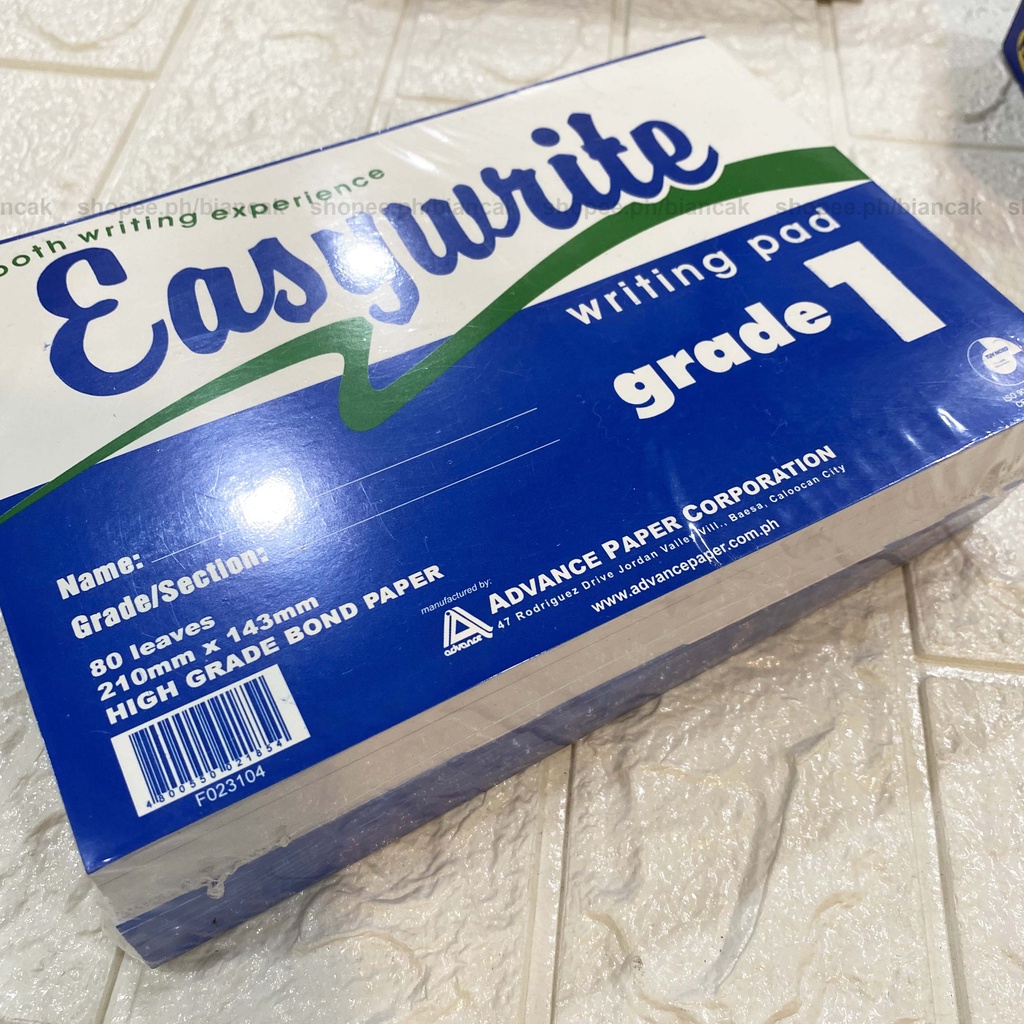 (ONE REAM = 10PADS) EASYWRITE GRADE 1 2 3 4 PAD (OFFICE SCHOOL SUPPLIES ...