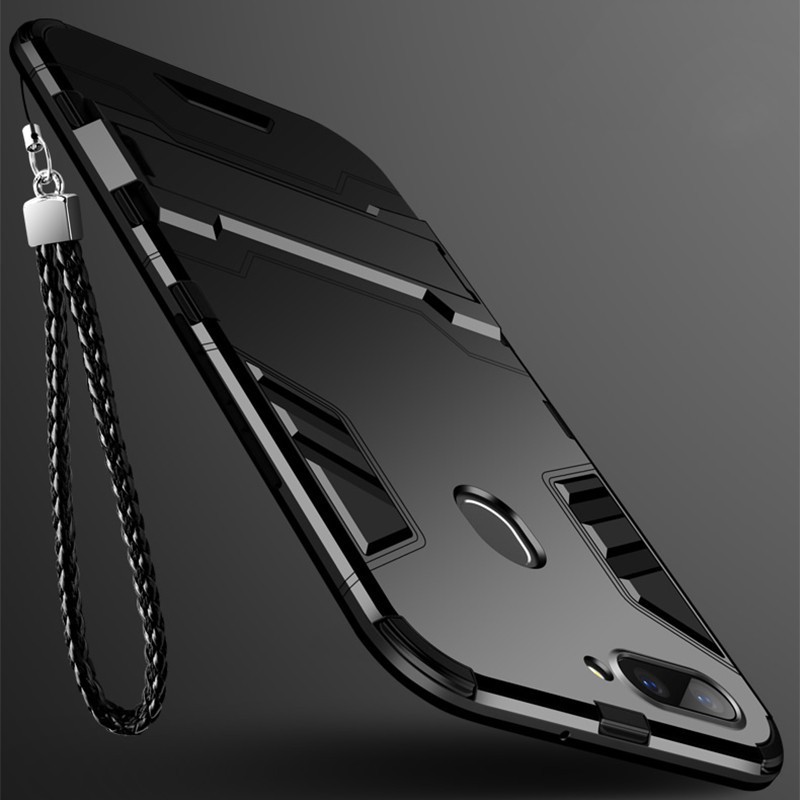 OPPO F9 Case Stand Phone Slim Hard Plastic Armor Casing | Shopee ...
