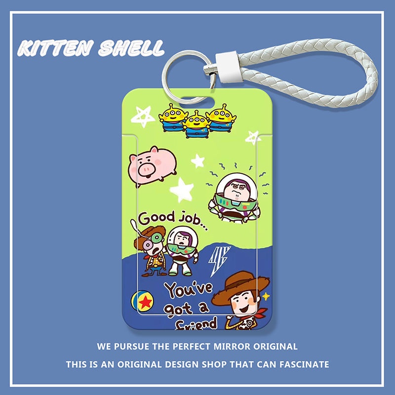 【2】Toy Story Alien Mrt Card Holder Subway Card Bus Card Student Card ...
