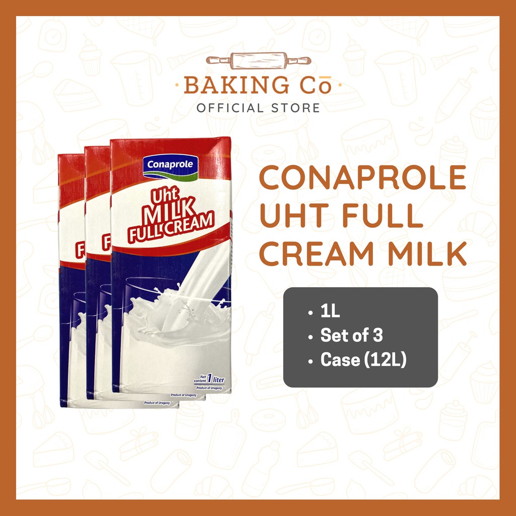 Conaprole UHT Full Cream Milk - 12L/case | Shopee Philippines