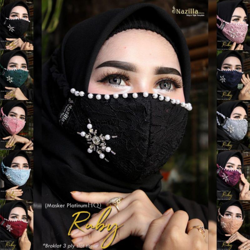 Original Ruby Platinum Hijab Mask | Shopee Philippines