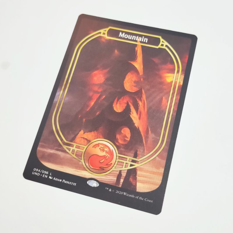 MTG Card MOUNTAIN Full Art Textless UND Basic Land Magic the Gathering ...