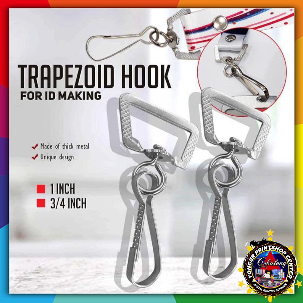 100 PCS TRAPEZOID ID HOOK 3/4 SIZE AND 1 INCH SIZE ( 1PACK) | Shopee ...