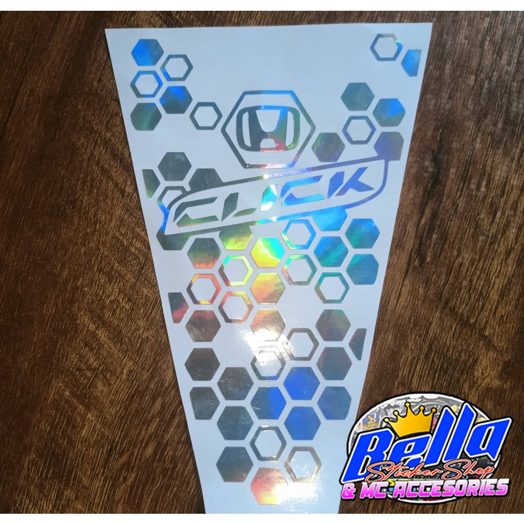 Honda Click v2 Front Stickers, Never Faded, 100% Quality Made, Front ...