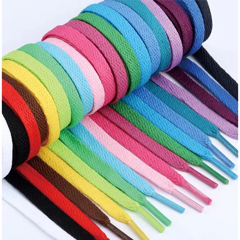 （2pcs）Single layer shoelace simple fashion sports shoes casual shoes ...