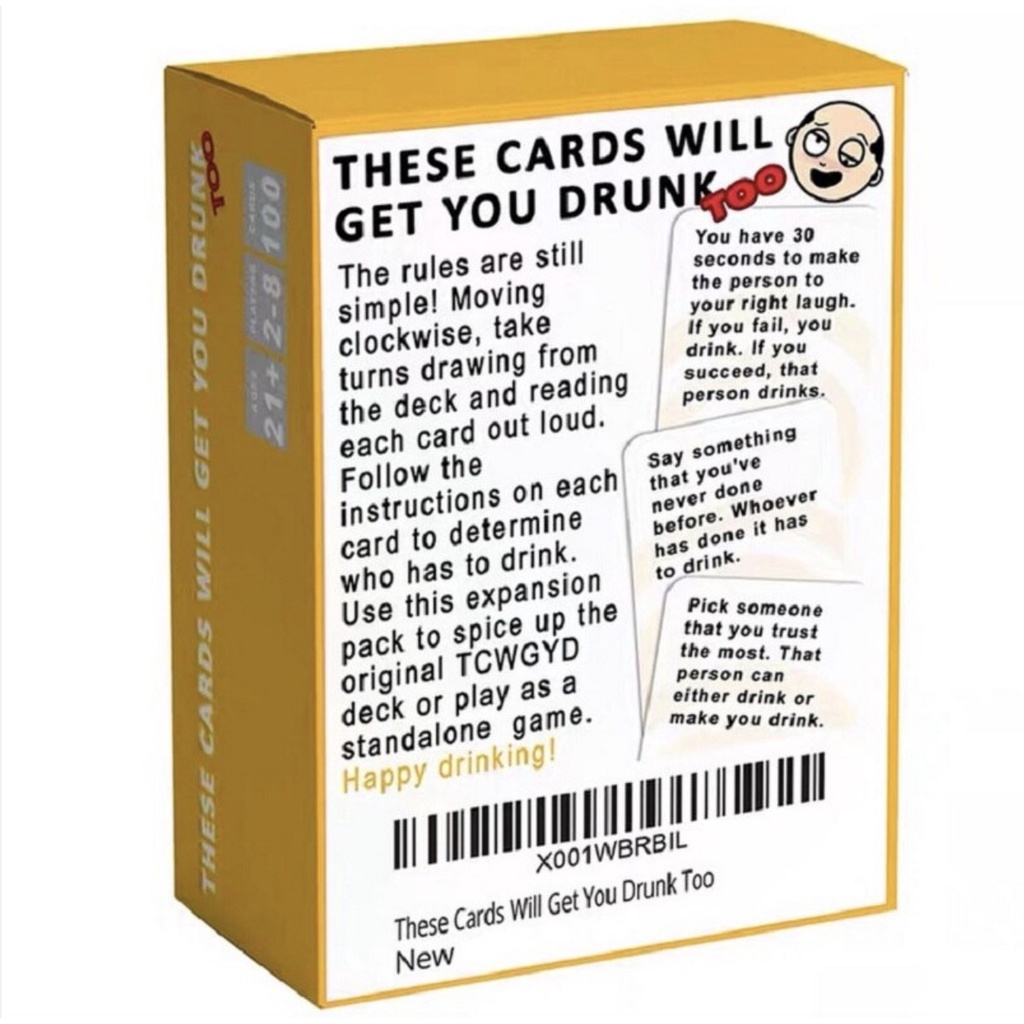 These Cards Will Get You Drunk - Fun Adult Drinking Game | Shopee ...