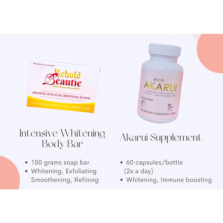FREEBIES!!! AKARUI JAPAN WHITENING GLUTATHIONE CAPSULES + Behold ...