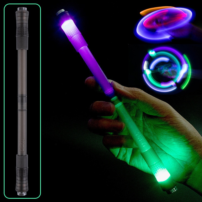 Glow Rotating Ballpoint Pen Spinning Gaming Pen for Kids LED Flash ...