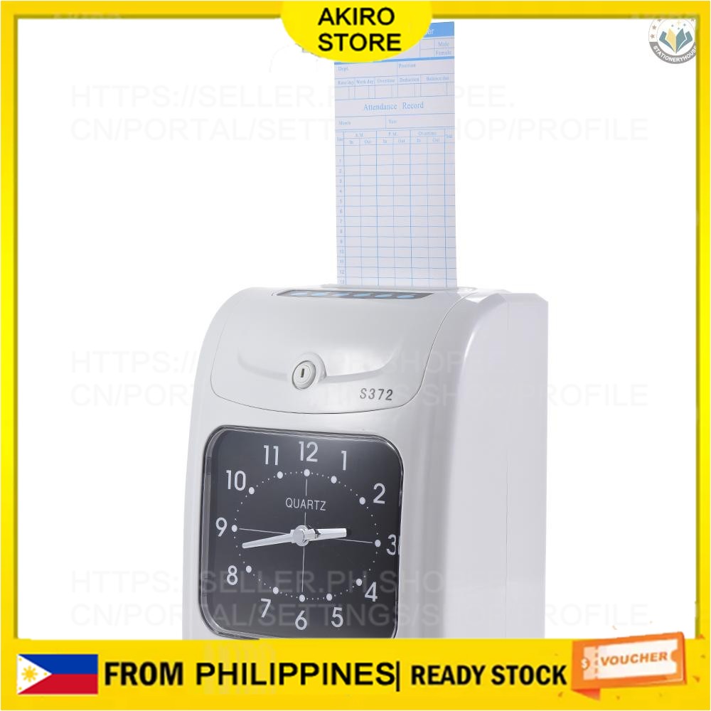 Factory warehouse electronic employee punch card machine attendance ...