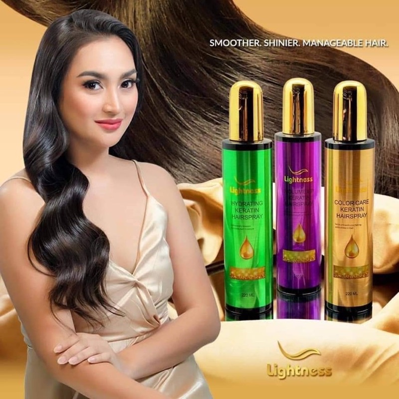 Lightness Keratin Hairspray 220ml | Shopee Philippines