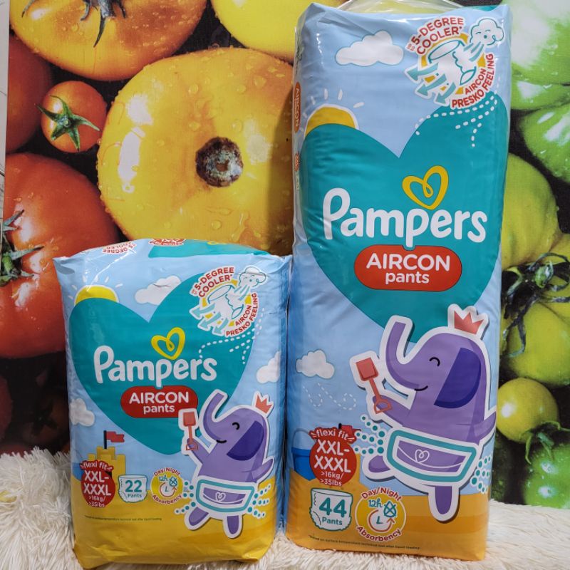 Pampers Aircon Pants XXL-XXXL 22Pants/44Pants | Shopee Philippines