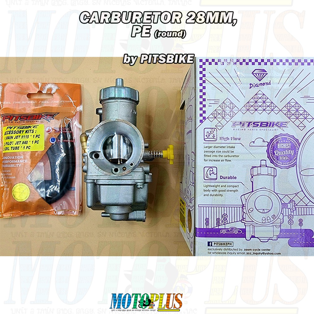 Carburetor 28mm PE (round) Diamond Edition by PITSBIKE | Shopee Philippines