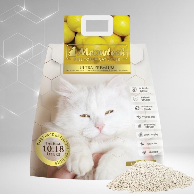Meowtech Ultra Premium Fine Tofu Cat Litter 10.18L | Shopee Philippines
