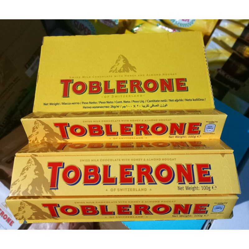 TOBLERONE Switzerland 100g per Box(20pcs inside) | Shopee Philippines