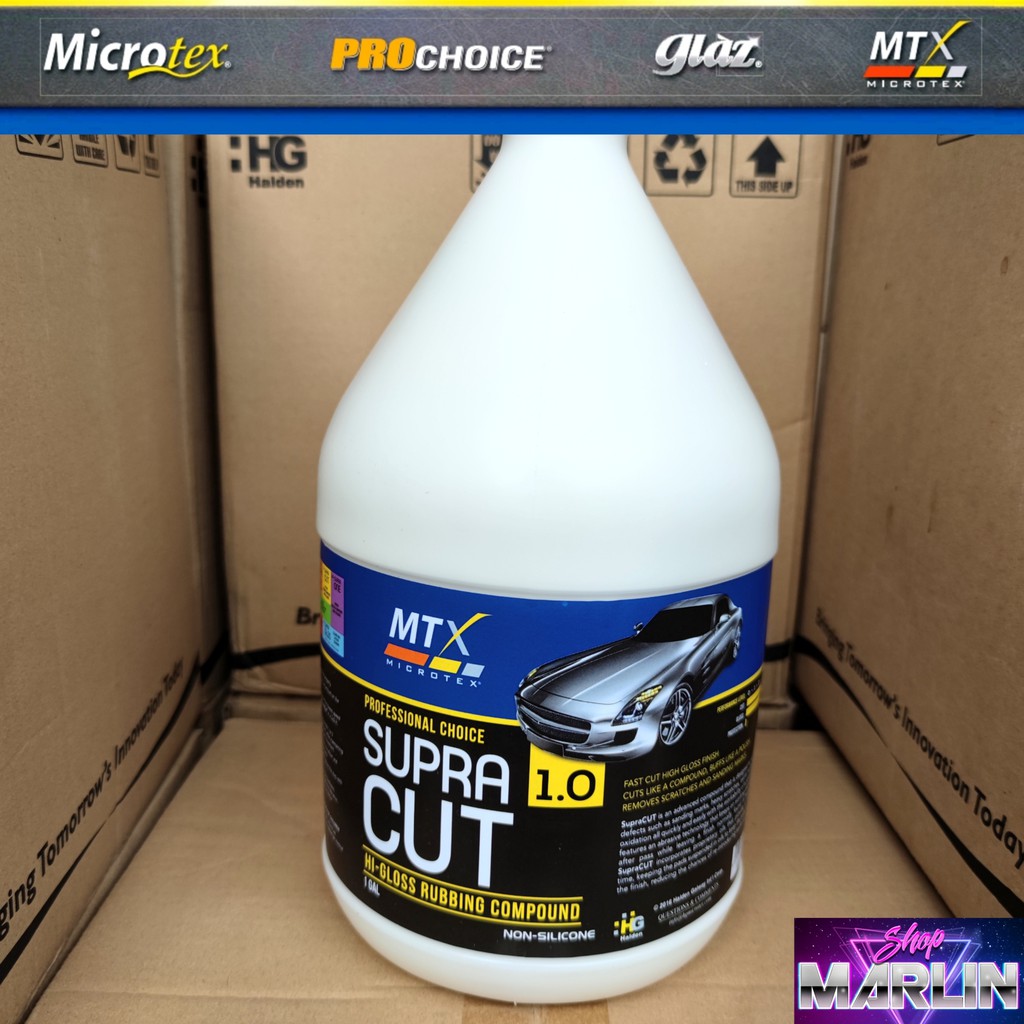 Microtex MTX SupraCut Hi-Gloss Rubbing Compound 1 gallon MEDIUM CUT ...