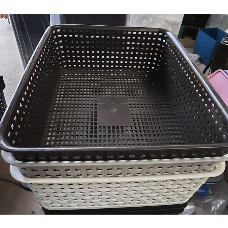 PLASTIC WOVEN STYLISH BIG TRAY W/out Cover | Shopee Philippines