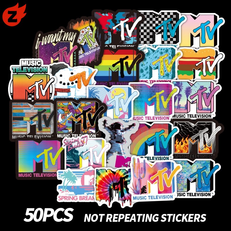 MTV~Music Television Popular Brands Graffiti Stickers For Kids Toy ...