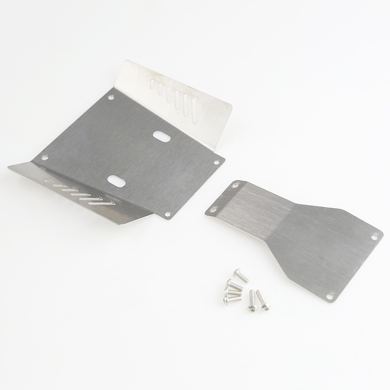 Metal Stainless Steel Chassis Armor Protection Skid Plate for Tamiya CC ...