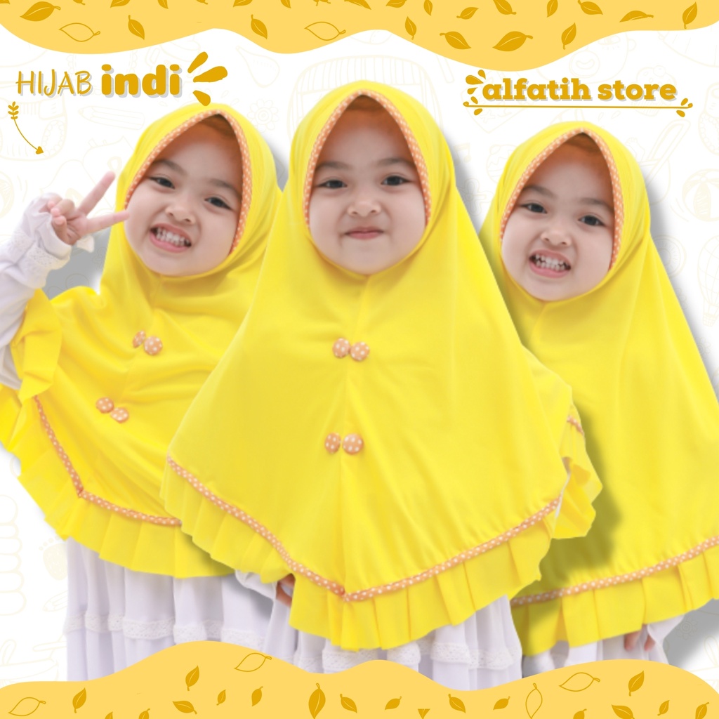 Indi Children's Hijab children's hijab 3-7 years children's khimar ...