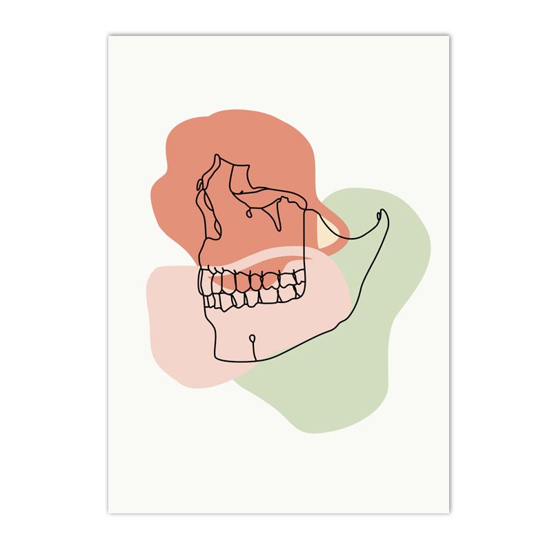 Frames Human Anatomy Skeleton Wall Art Poster Sternum Spine Foot Print ...