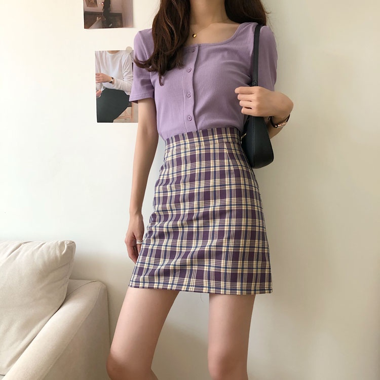 High Back A Letter Skirts With Simple Form 33699 | Shopee Philippines