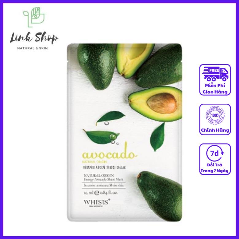 Whisis Nature Origin Energy Avocado Sheet Mask 25ml | Shopee Philippines