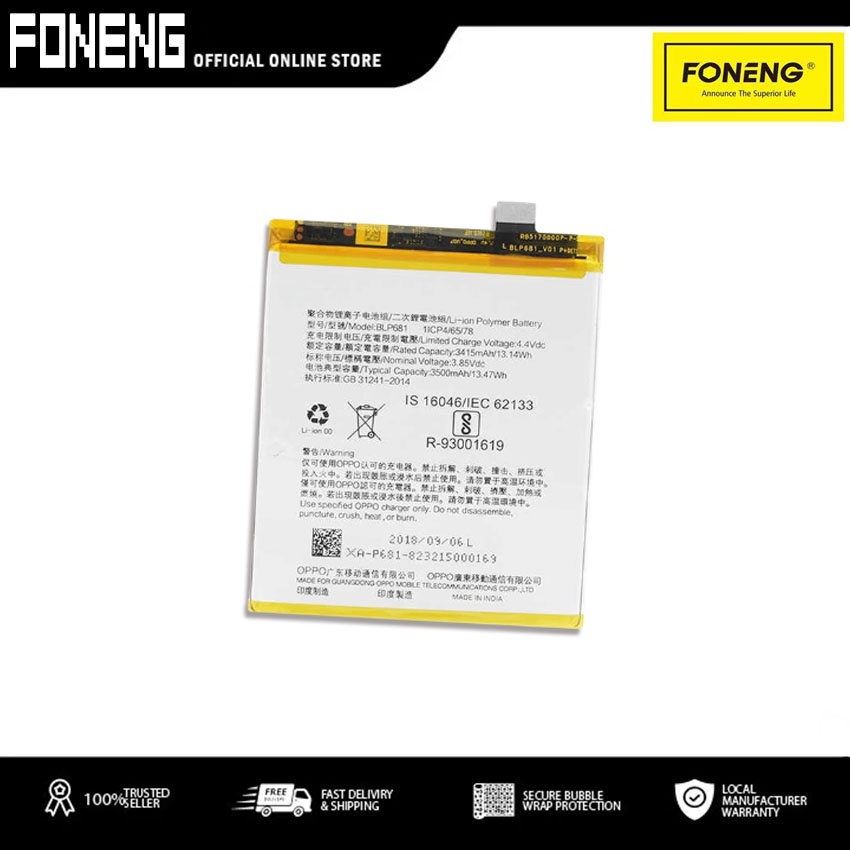 OPPO F9 BLP-681 Battery for Replacement | Shopee Philippines