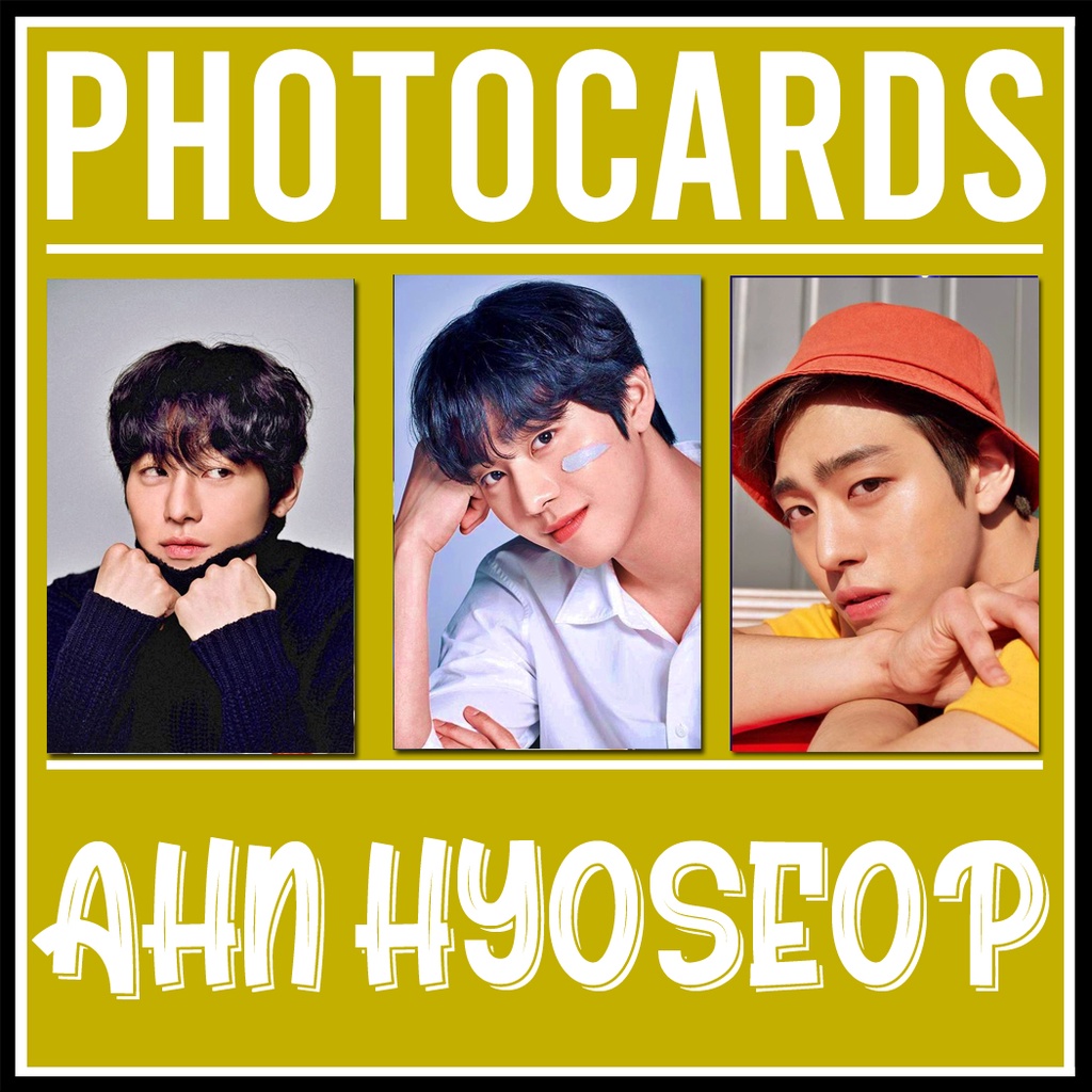 Ahn Hyo Seop Photocards (400 gsm) | Shopee Philippines