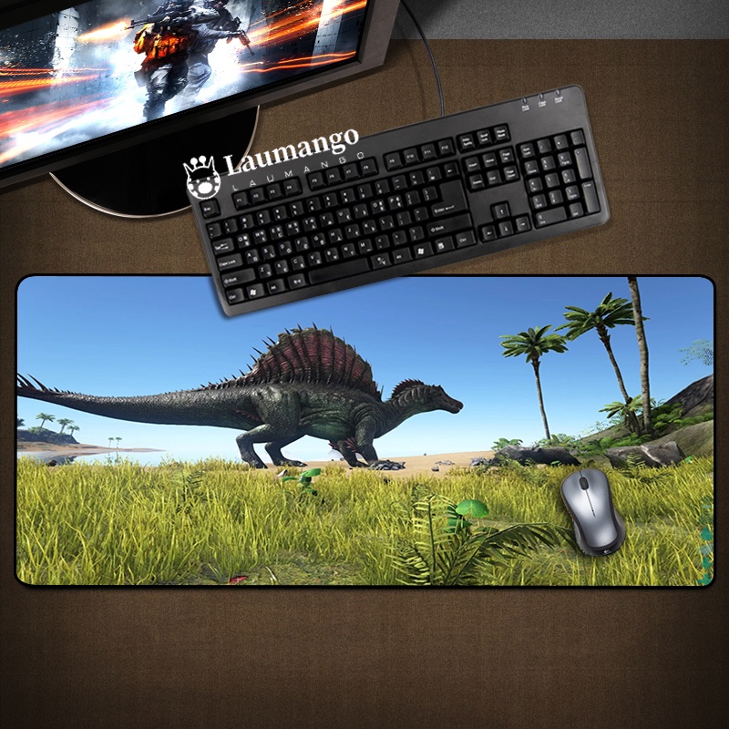Mouse Ped Anime Extreme Dinosaurs Kawaii Pad Gamer Girl Rubber Keyboard ...