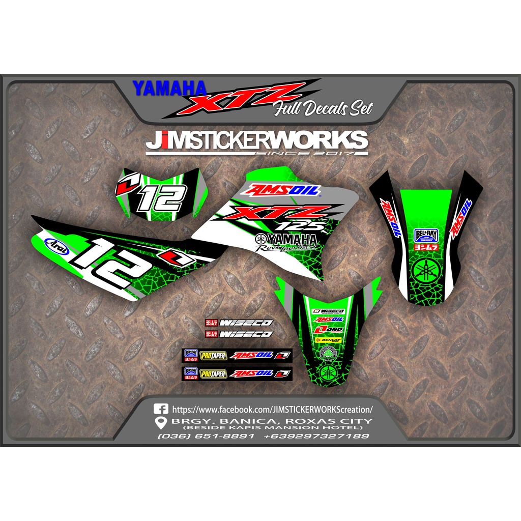 YAMAHA XTZ 125 (FULL DECALS SET) | Shopee Philippines