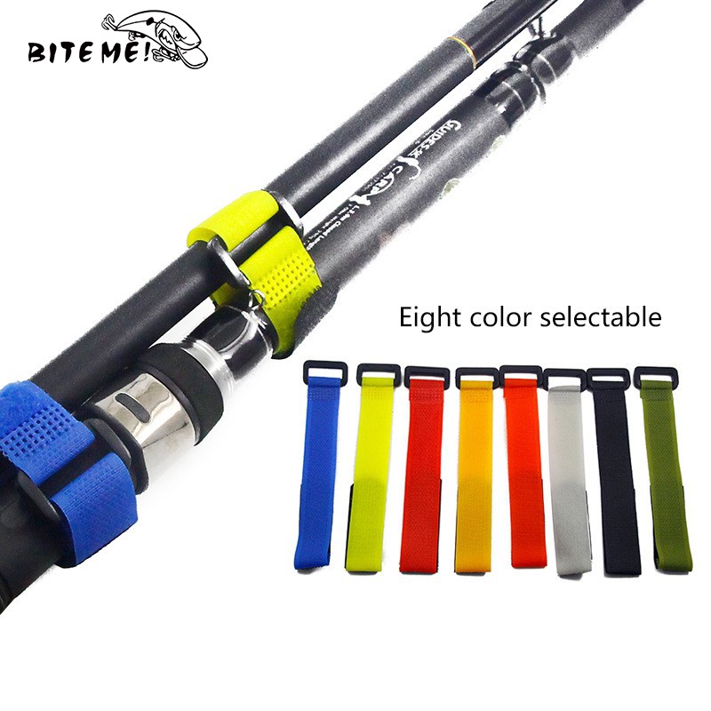 1Pcs 5 Colors Magic Tape Strap 20cm Fishing Rods Straps Spinning Rod ...