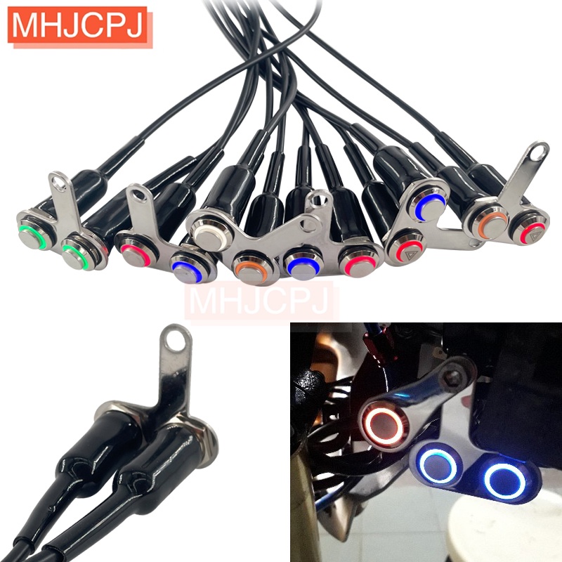 Motorcycle DC12V switch ON-OFF stainless steel bracket waterproof ...