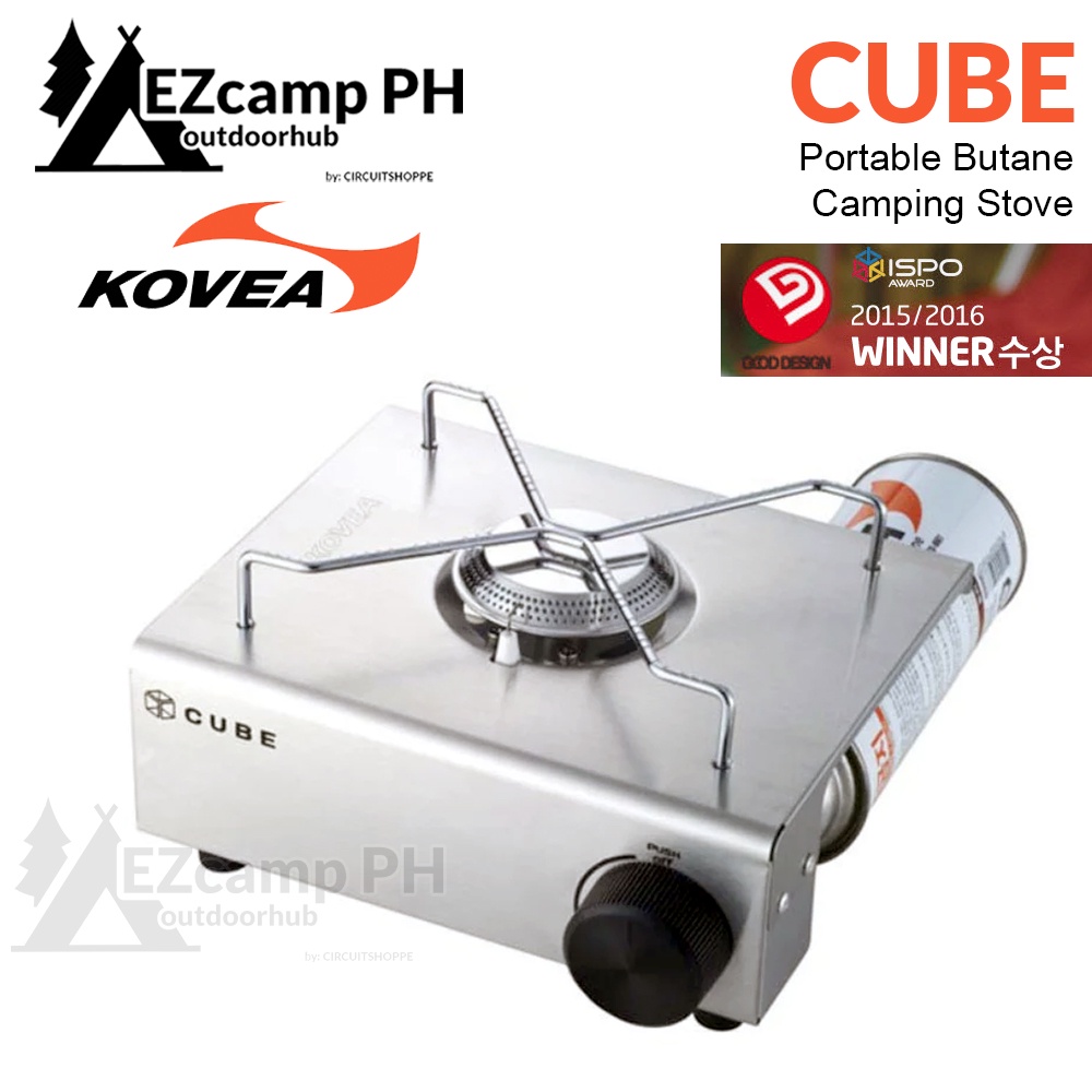 KOVEA CUBE Portable Butane Camping Mini Gas Cassette Stove Burner ...