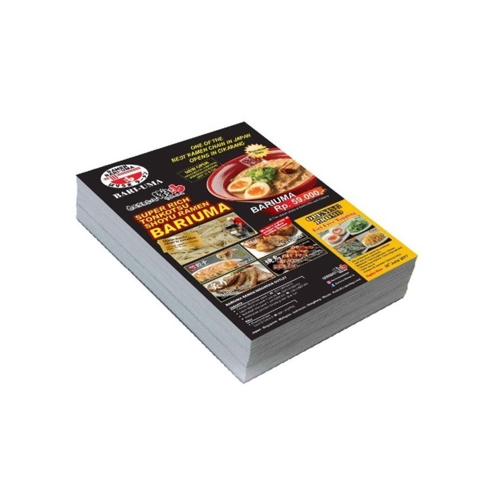 Brochure / Leaflet / Pamphlet Art Paper Printing Package contains 50 Sheets - Print | Shopee ...