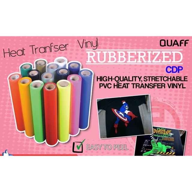 Quaff Korea Rubberize vinyl for shirt ( oridinary color )(20inches * 1 ...