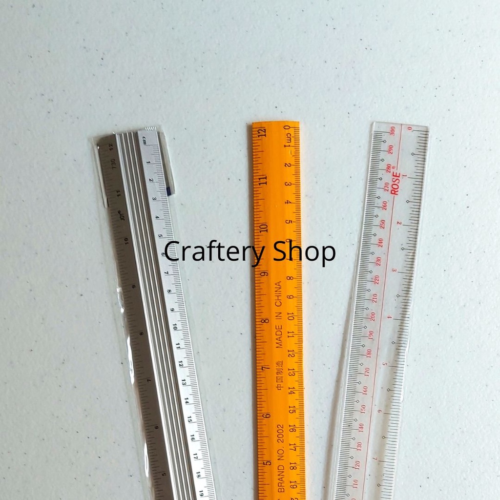 Ruler 12 inches Wooden, Plastic, Metal | Shopee Philippines