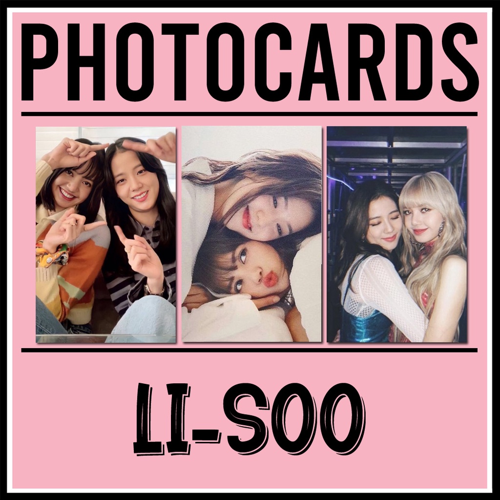 BP Lisoo Lisa Jisoo Photocards (400 gsm) | Shopee Philippines