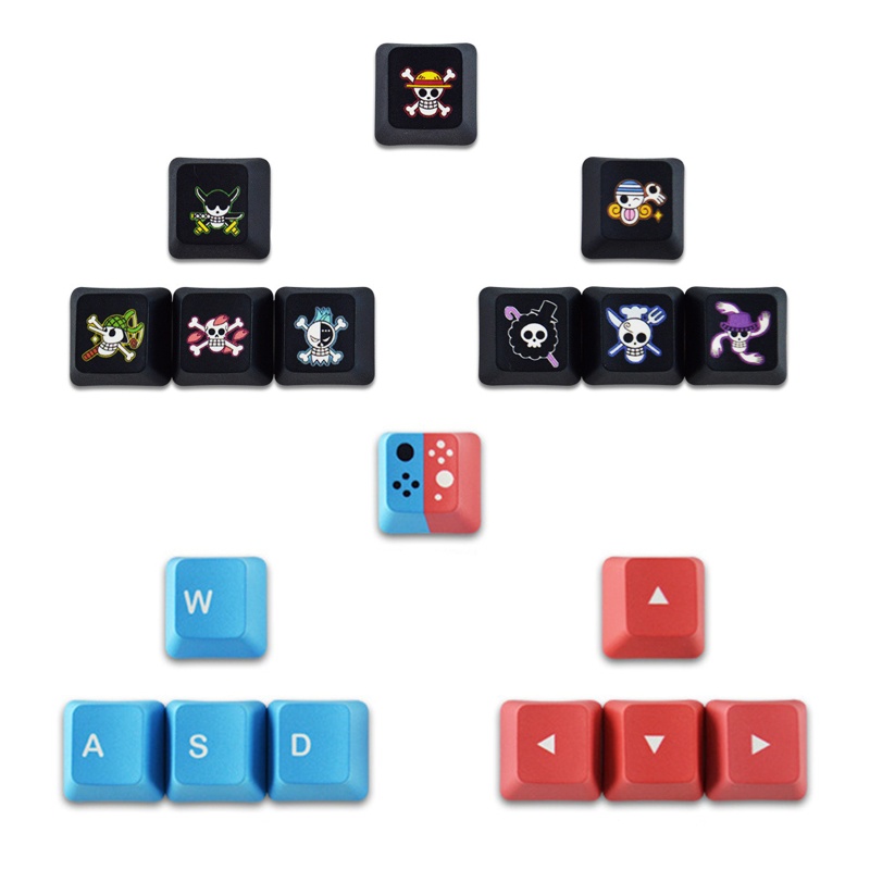 R* 9pcs PBT Keycap 5-Side Dye-Sub WASD Direction ESC OEM for Mechanical ...
