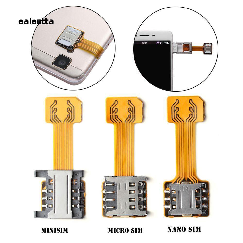 CAL_TF Hybrid Sim Slot Dual SIM Card Adapter Micro SD Extender for ...