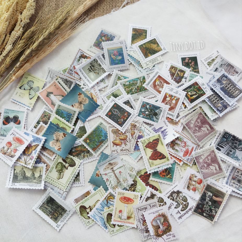 Deco Sticker - Vintage Stamps (10 pcs) | Shopee Philippines