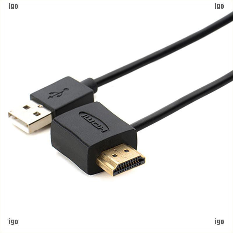 IGO 50cm usb 2.0 hdmi male to female adapter extender power connector ...