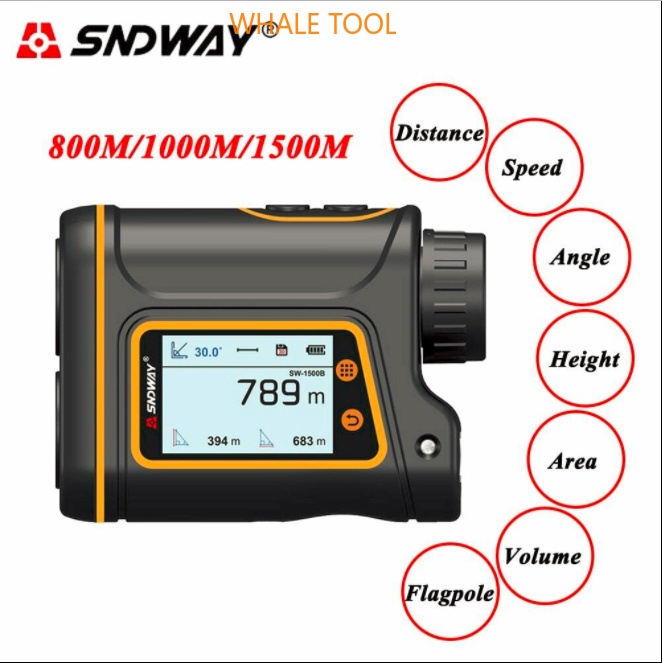 SNDWAY Telescope Laser Range Finder Digital Distance Meter Hunting ...