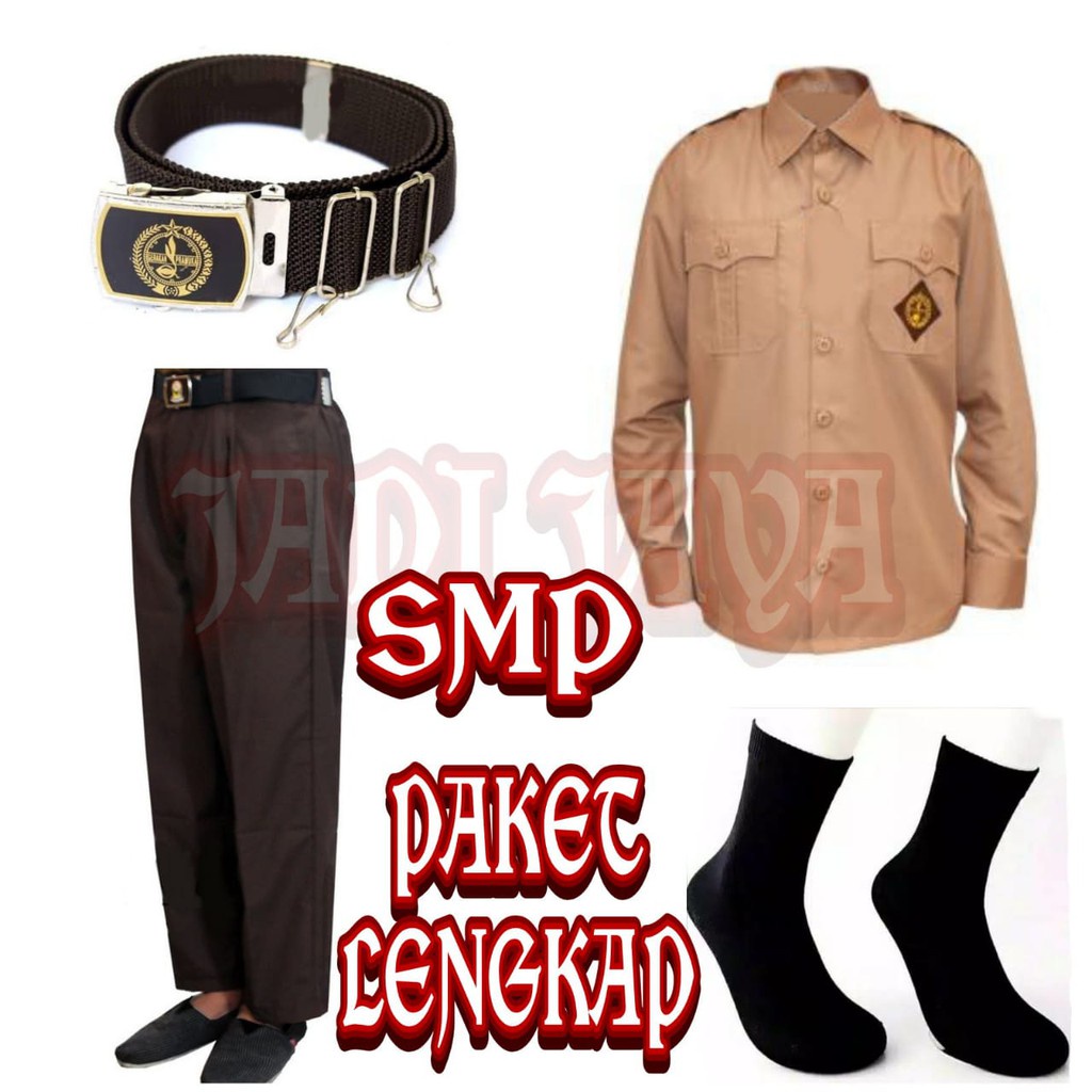 Middle School Scout Uniform Set, Long Shirt, Long Pants | Shopee ...