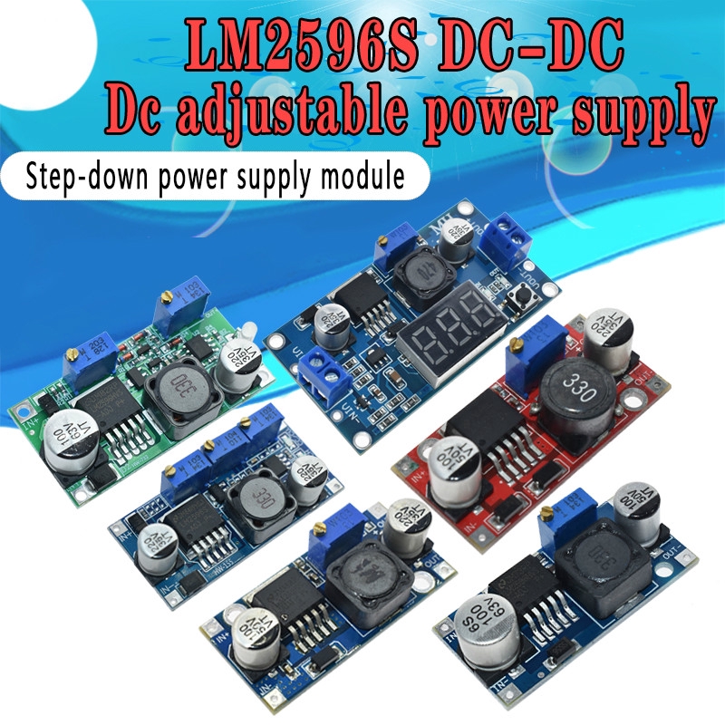 High Quality LM2596s DC-DC step-down power supply module 3A adjustable step-down module LM2596 ...