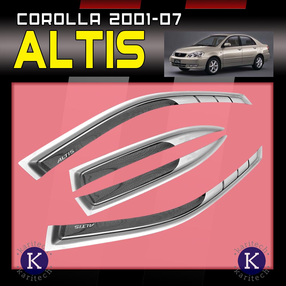 Toyota Altis 2001 to 2007 Blacknet Rain Guard ( 2002 2003 2004 2005 ...