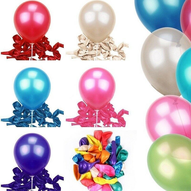 10" 100Pc Latex Balloons Birthday Party Decorations Adult Wedding ...