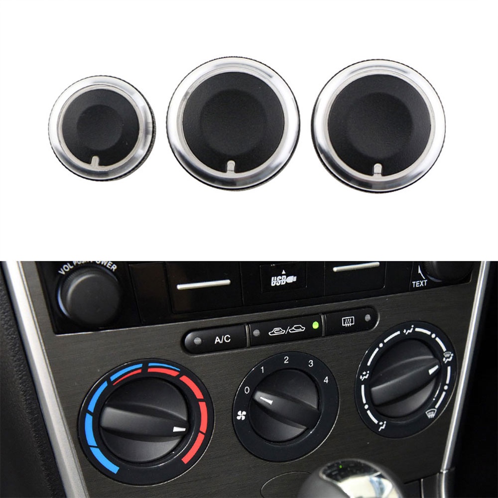3Pcs/set Ac Knob Aluminum Alloy Air Conditioning Knobs for Toyota Old ...