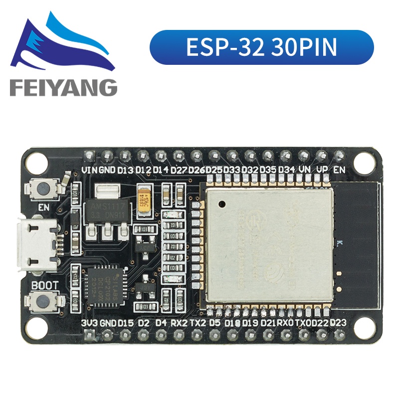ESP-32S ESP-WROOM-32 ESP32 ESP-32 Bluetooth and WIFI Dual Core CPU with Low Power Consumption ...