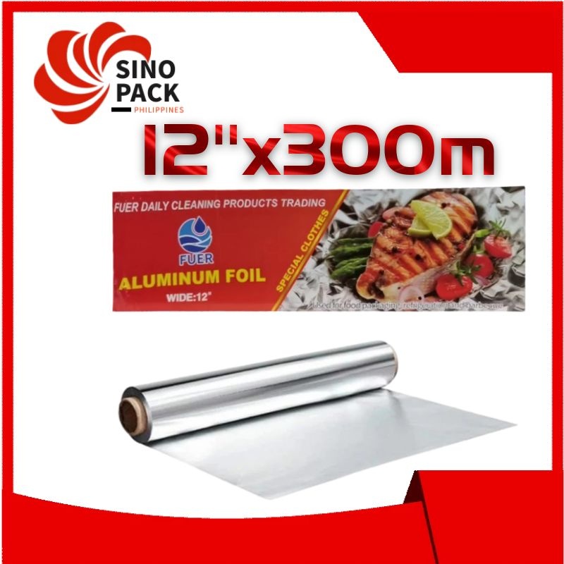 Aluminum Foil 300mm x 300m with cutter Gold wrap Jumbo Roll Food Wrap ...